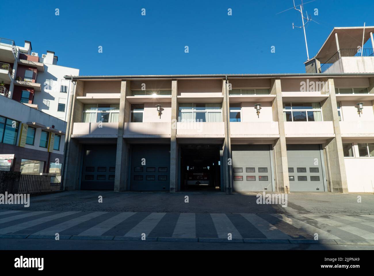 A fire station in Portugal on a sunny day Stock Photo - Alamy