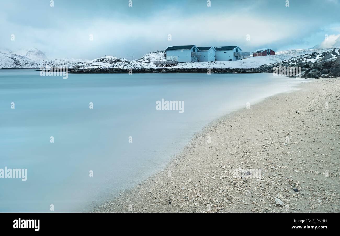 Winter landscape at sommaroy hi-res stock photography and images - Alamy