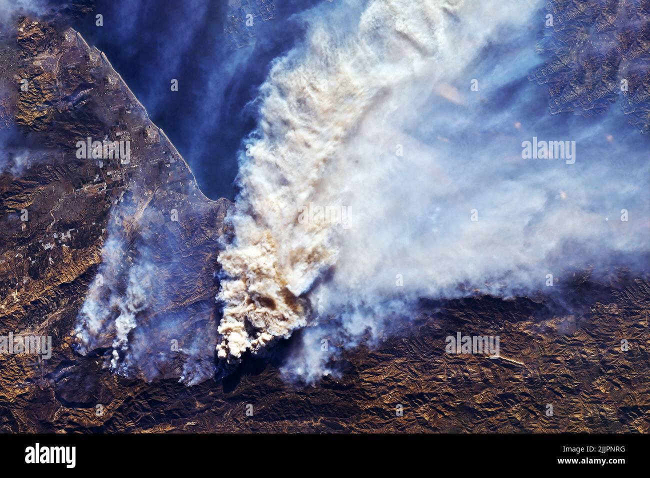Forest fires, disasters from space. Elements of this image furnished by ...