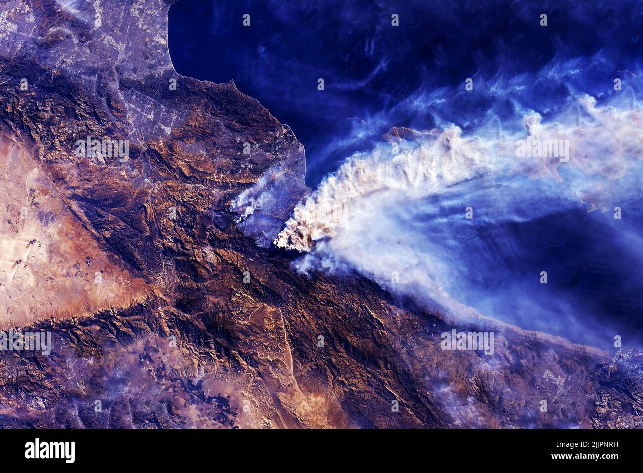 Forest fires, disasters from space. Elements of this image furnished by ...