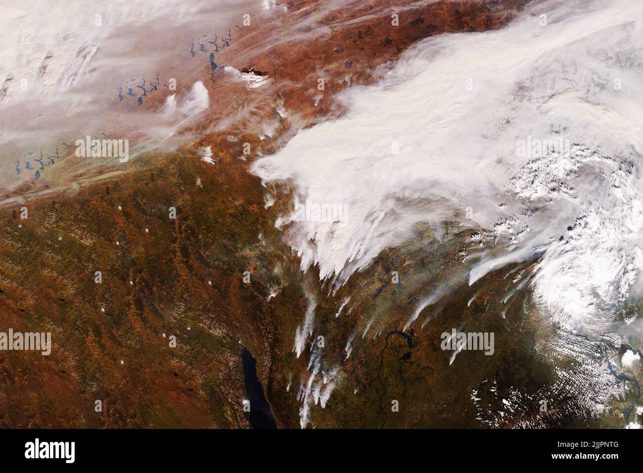 Forest fires, disasters from space. Elements of this image furnished by ...
