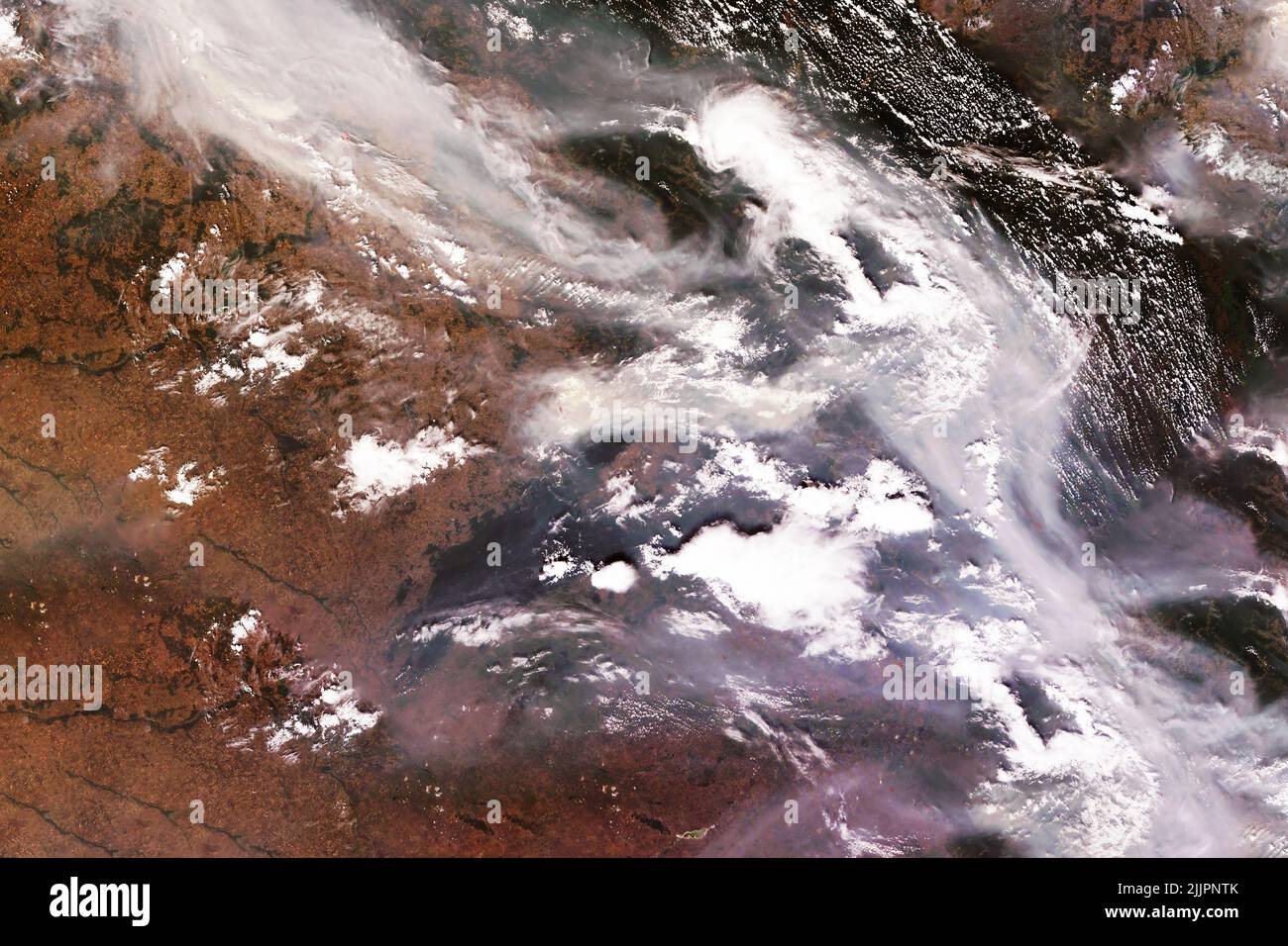 Forest fires, disasters from space. Elements of this image furnished by ...