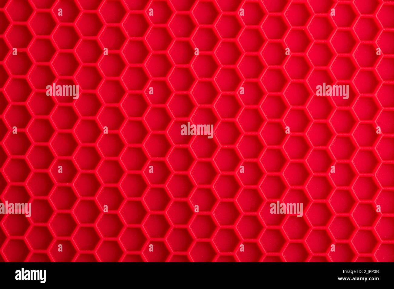 Silicone background with red hexagons - Geometric shapes Stock Photo ...