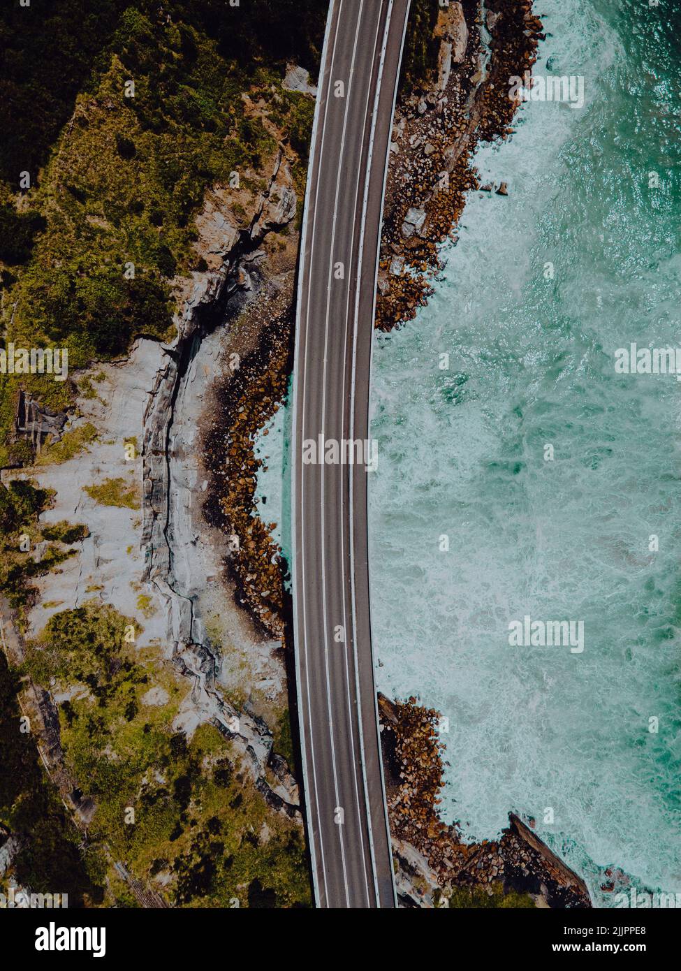A top view of sea bridge Stock Photo - Alamy