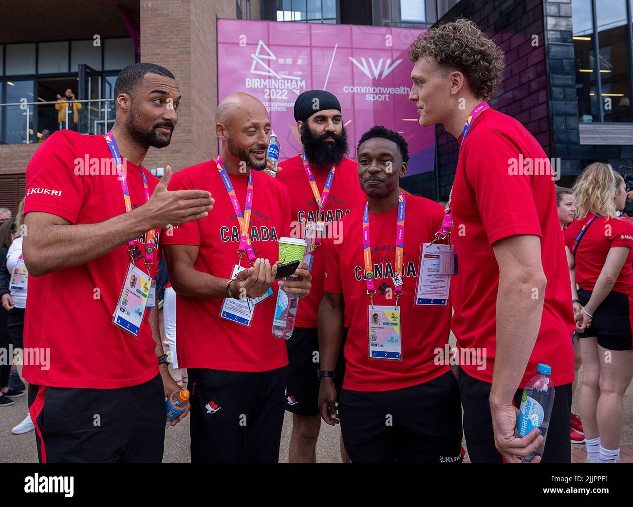Canadian 3x3 basketball players, Jordan Jensen-Whyte, Darcy Coss, coach ...