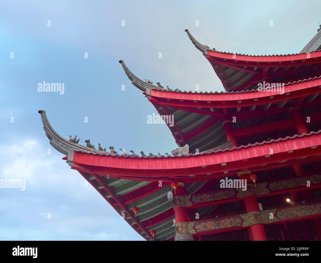 A beautiful shot of a Chinese pagoda on the sky background Stock Photo ...