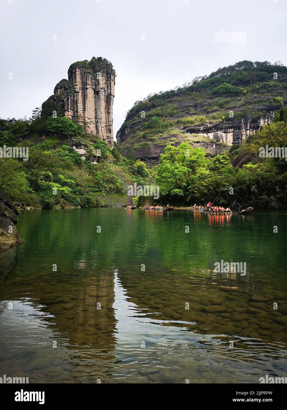 A vertical shot of the Jade Girl Peak in Nanping, China Stock Photo - Alamy