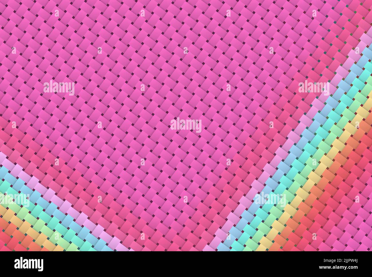An illustration of a colorful abstract crosshatch background Stock ...