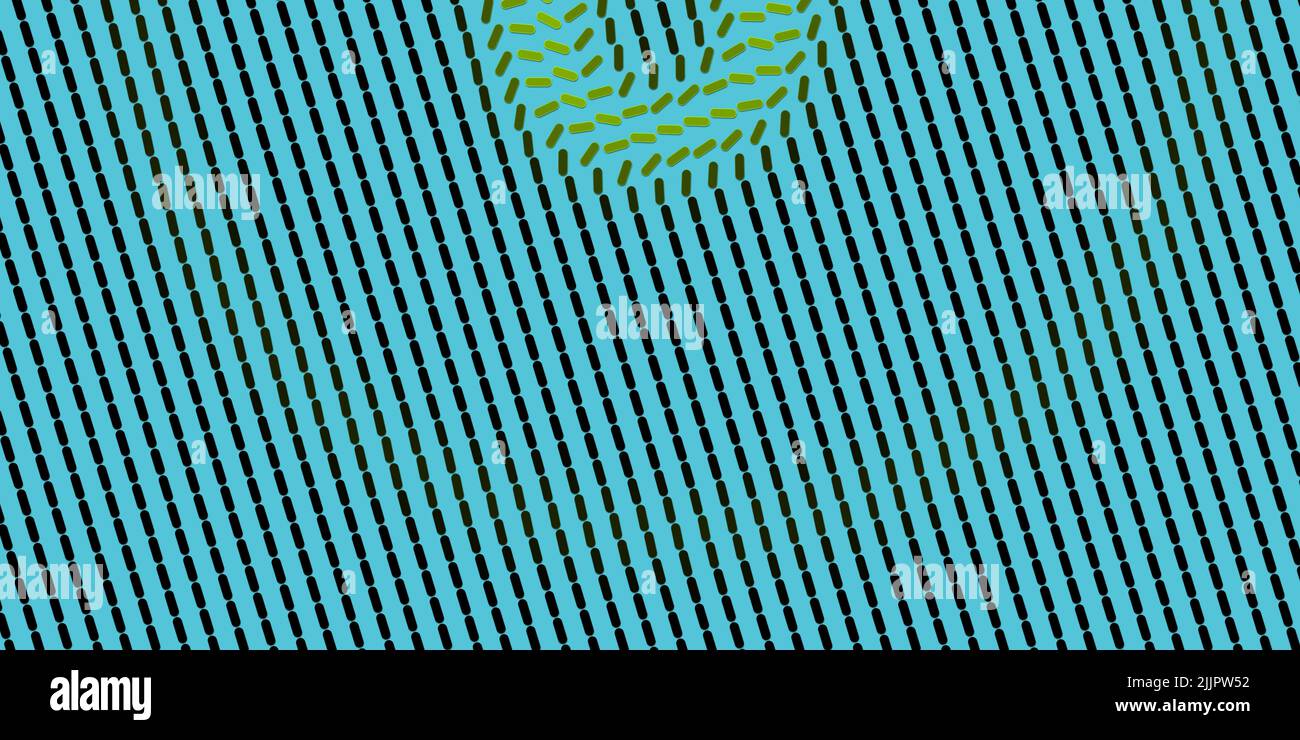 An illustration of a dotted lines on a blue background Stock Photo - Alamy