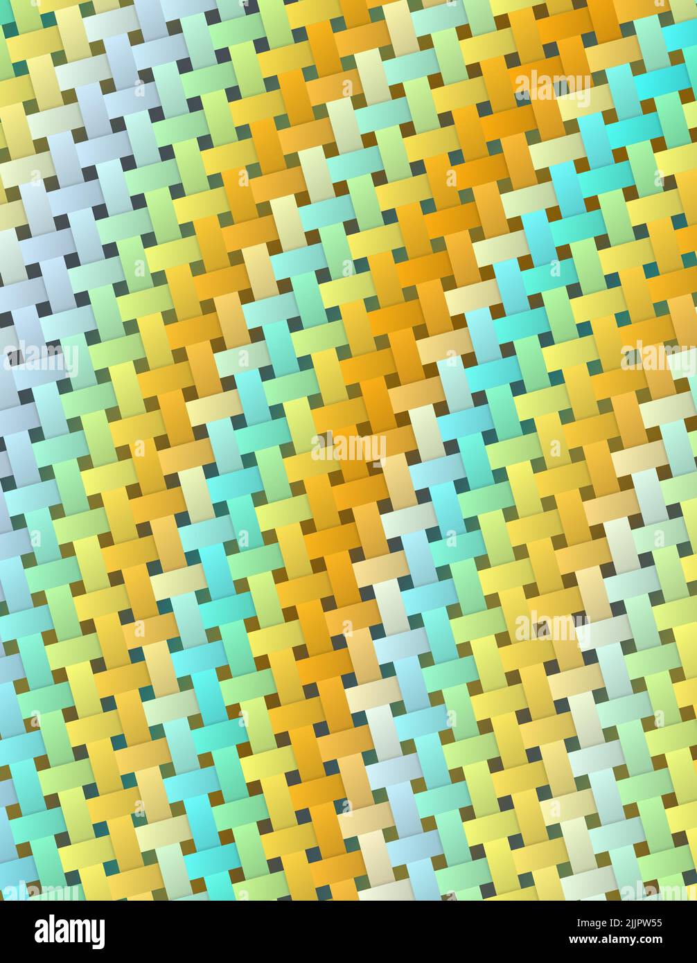 A vertical abstract design of a colorful background with curved stripes ...