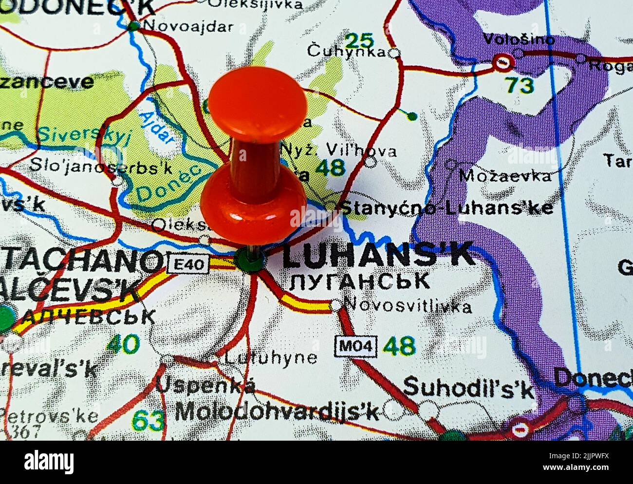 Map of luhansk hi-res stock photography and images - Alamy