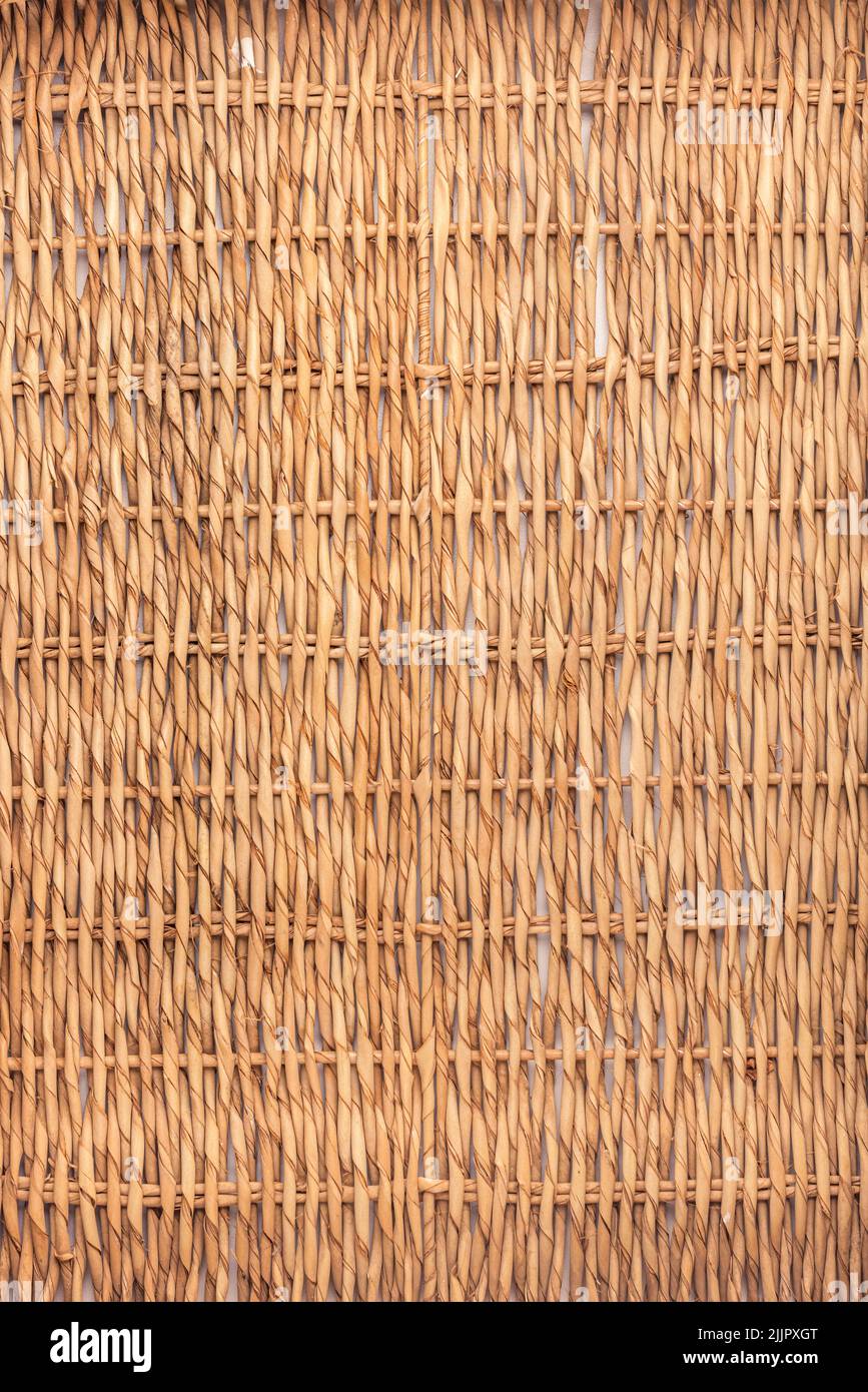 A vertical shot of woven rattan texture - perfect for background Stock ...