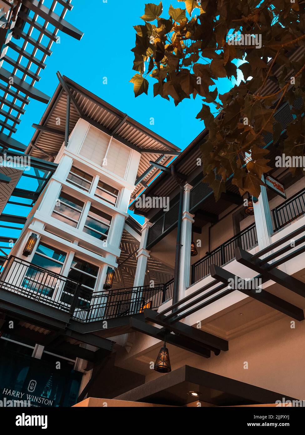 A vertical shot of the Ala Moana Center in Honolulu, Hawaii, USA Stock ...