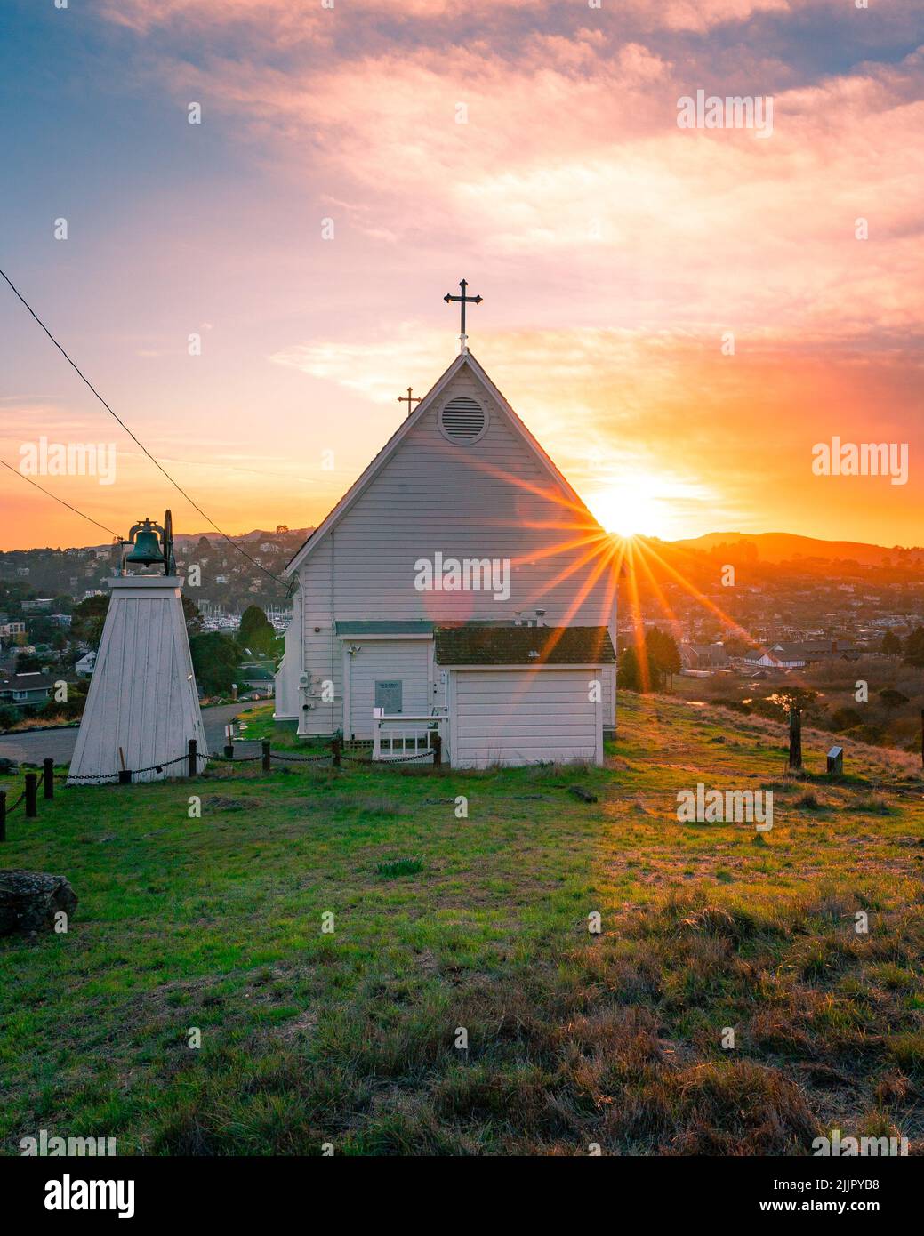 Modern white cross hi-res stock photography and images - Alamy