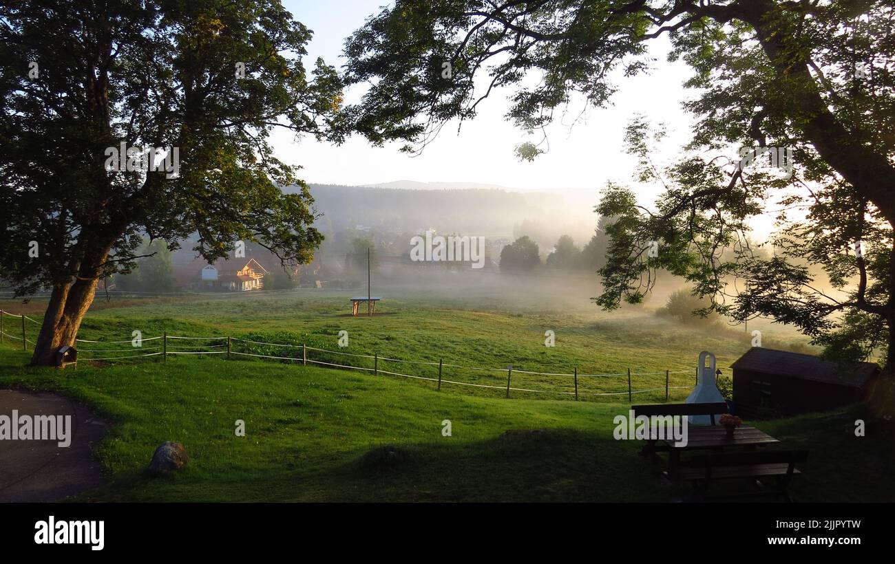 Beautiful misty weather hi-res stock photography and images - Alamy