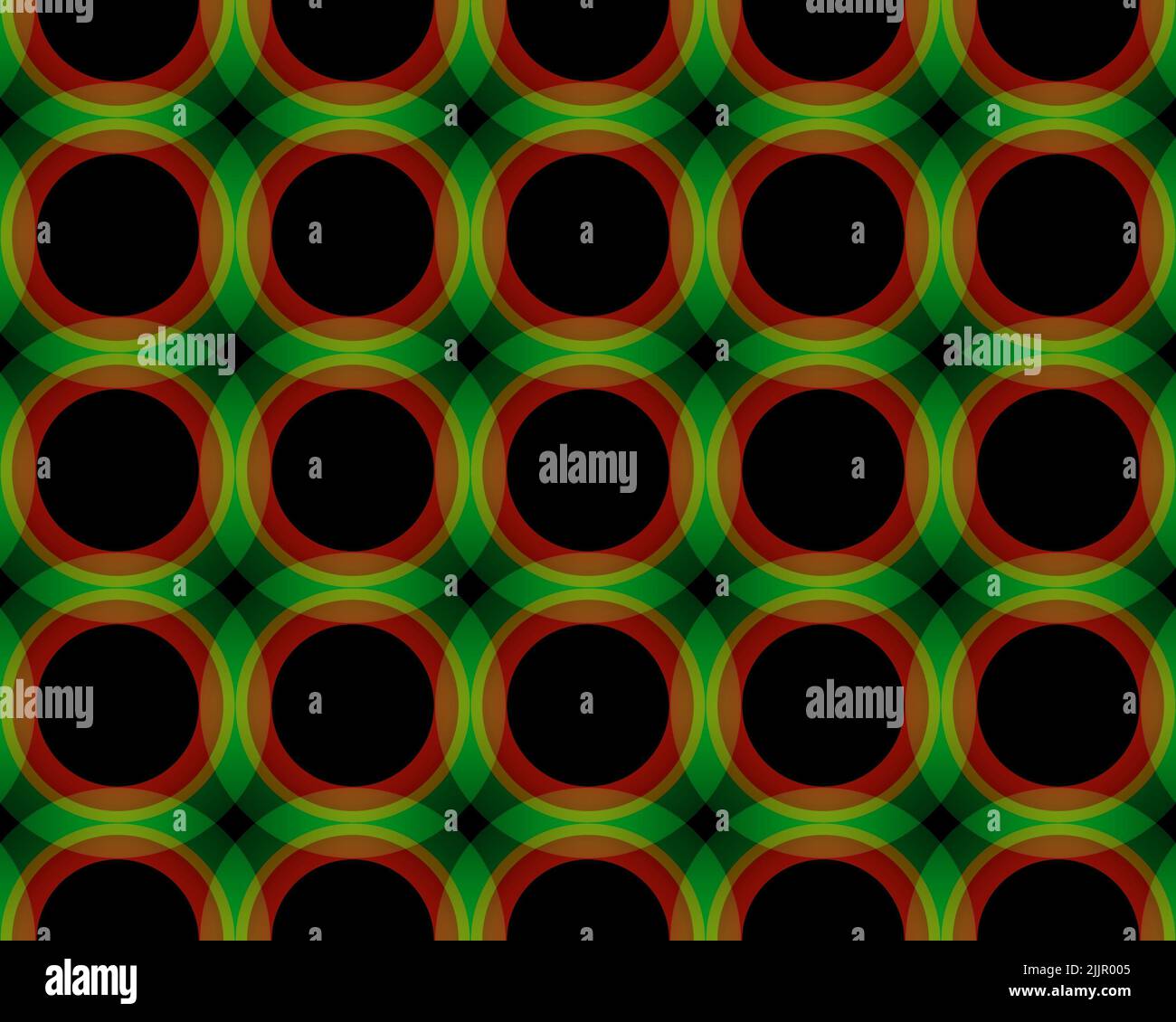 An illustration of a seamless tile pattern with green and red circles ...