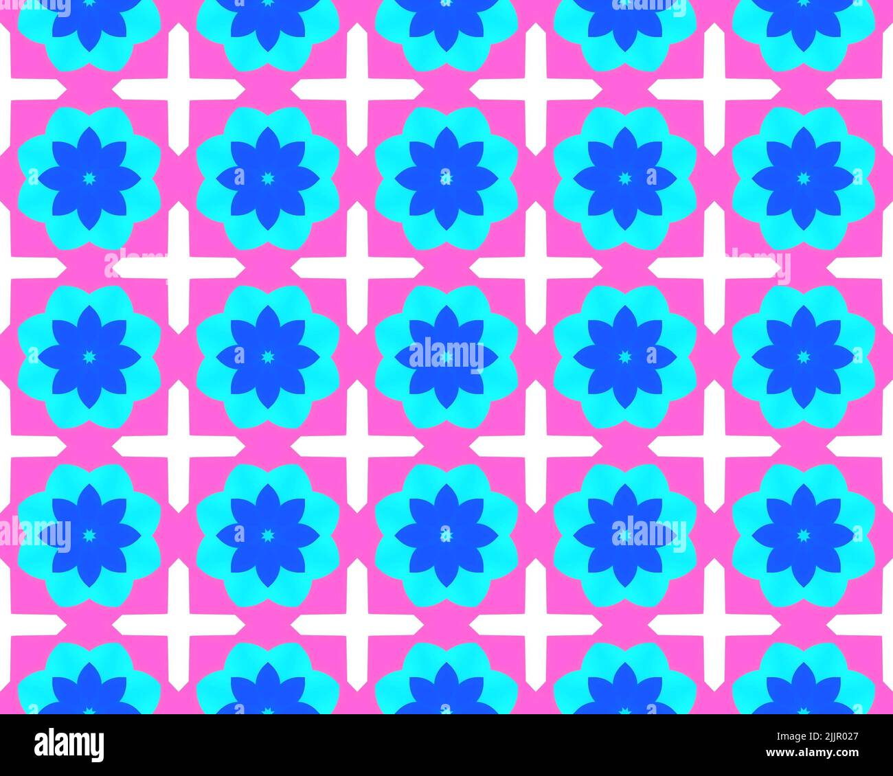 A seamless illustration of colorful tile pattern for background or ...