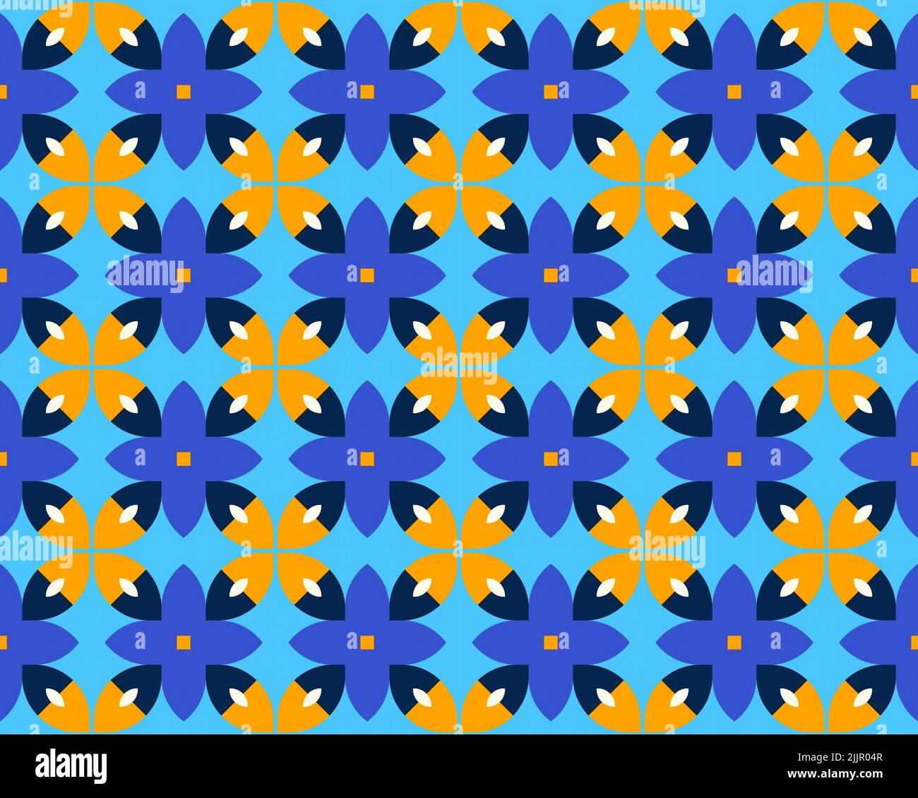 A seamless illustration of colorful tile pattern for background or ...