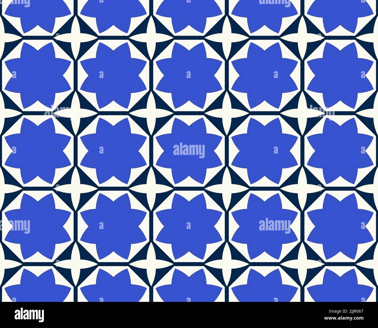 A seamless illustration of tile pattern for background or wallpaper ...