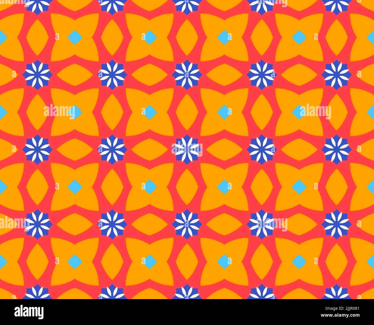 A seamless illustration of tile pattern for background or wallpaper ...