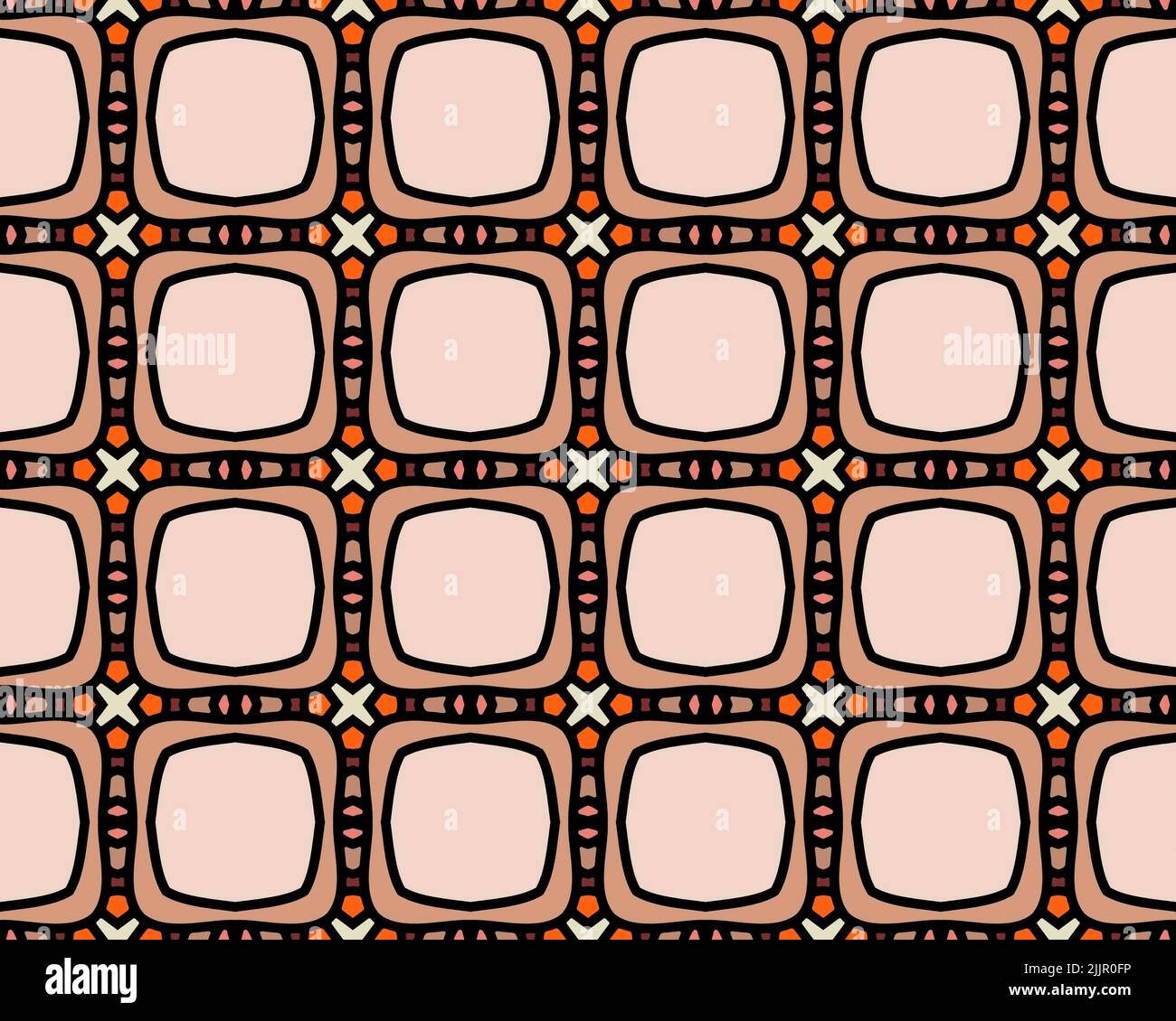 A seamless illustration of colorful tile pattern for background or ...