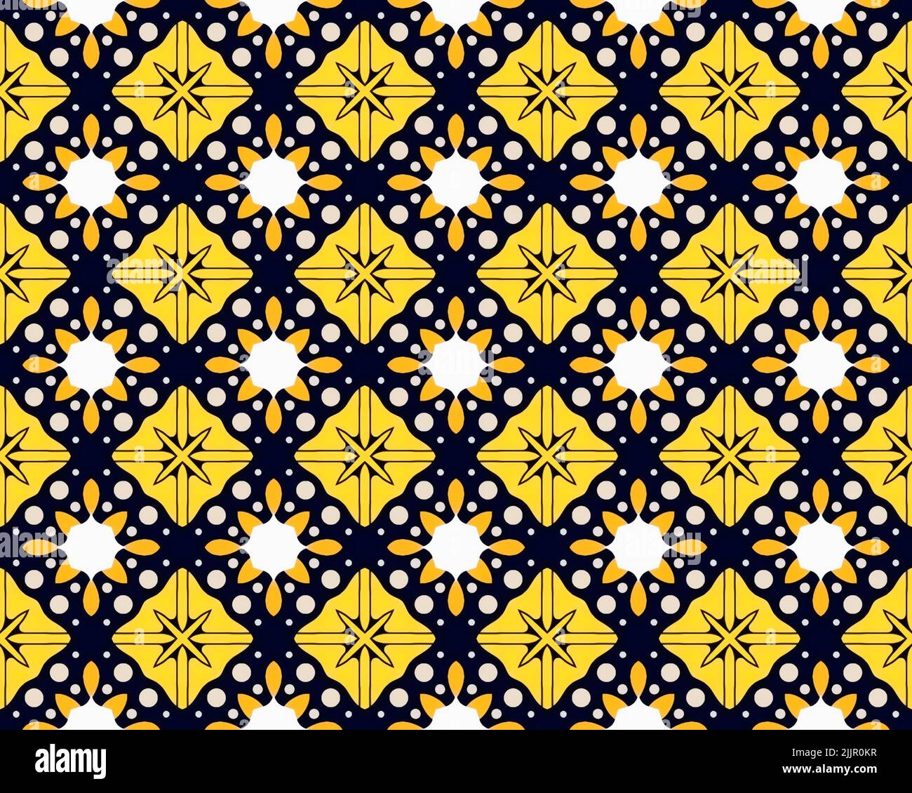 A seamless illustration of colorful tile pattern for background or ...