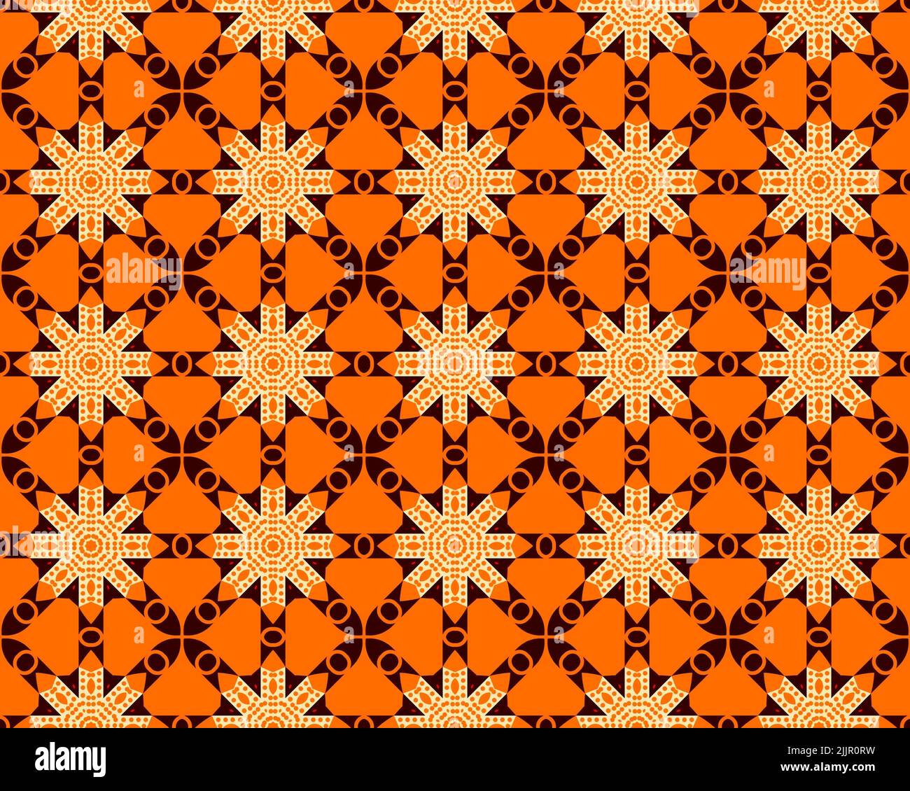 A seamless illustration of colorful tile pattern for background or ...