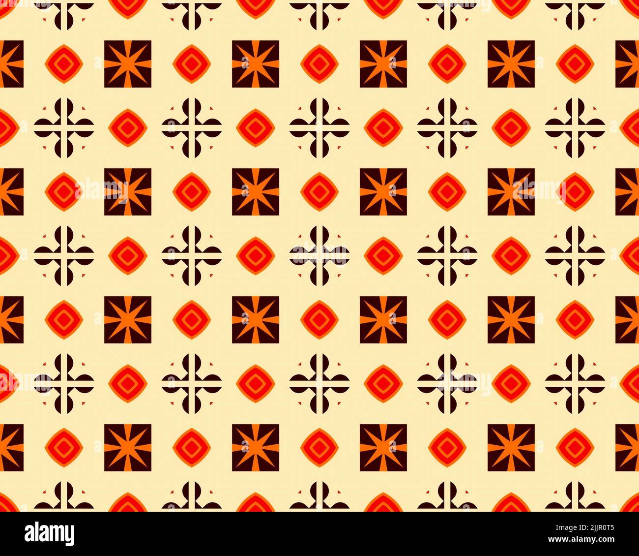 A 3D rendering of a colorful seamless tile pattern background Stock ...