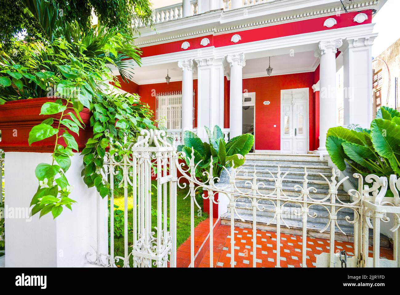 An exterior of a classic house in Havana, Cuba Stock Photo - Alamy
