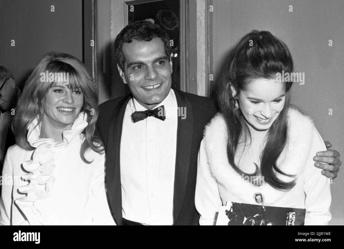 Julie Christie, Omar Sharif and Geraldine Chaplin at the premiere party ...