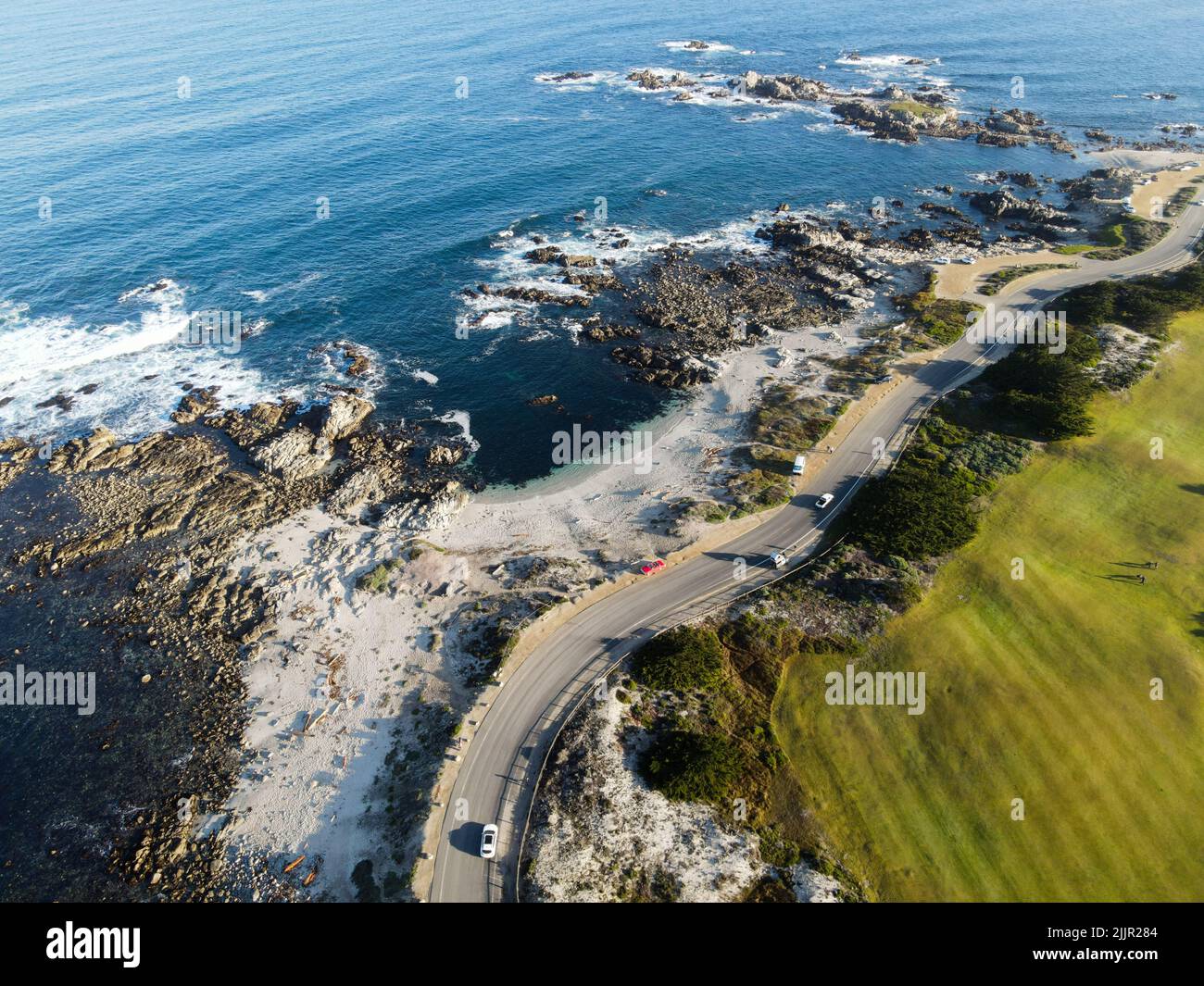 An aerial view of the Monterey coast Stock Photo - Alamy