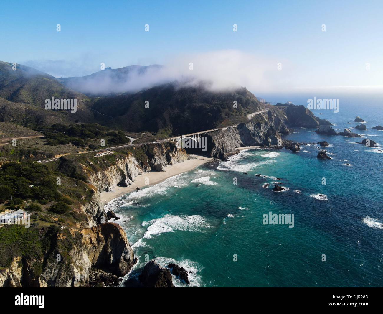 Aerial mountain ocean nature hi-res stock photography and images - Alamy