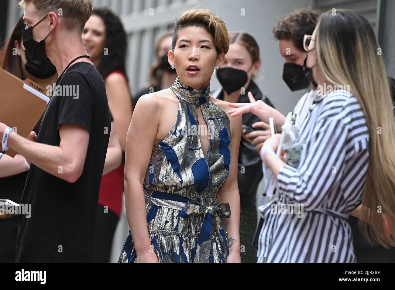 Monique Kim (c) attends the “THEY/THEM” New York City Premiere at ...