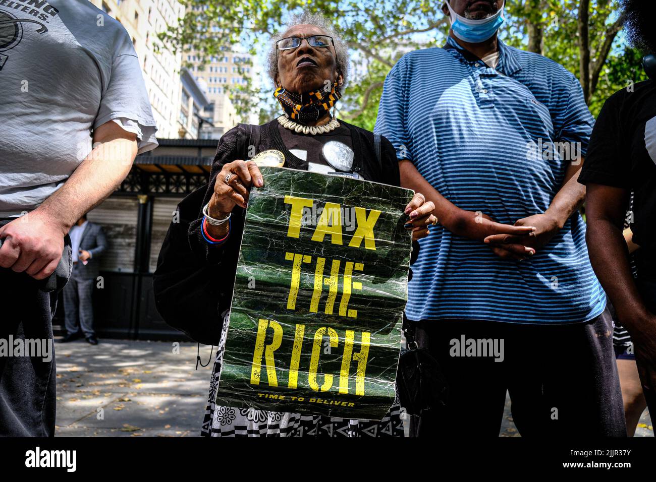 Homeless Rights Month Rally in City Hall Park/ July 27th 2022 Credit ...