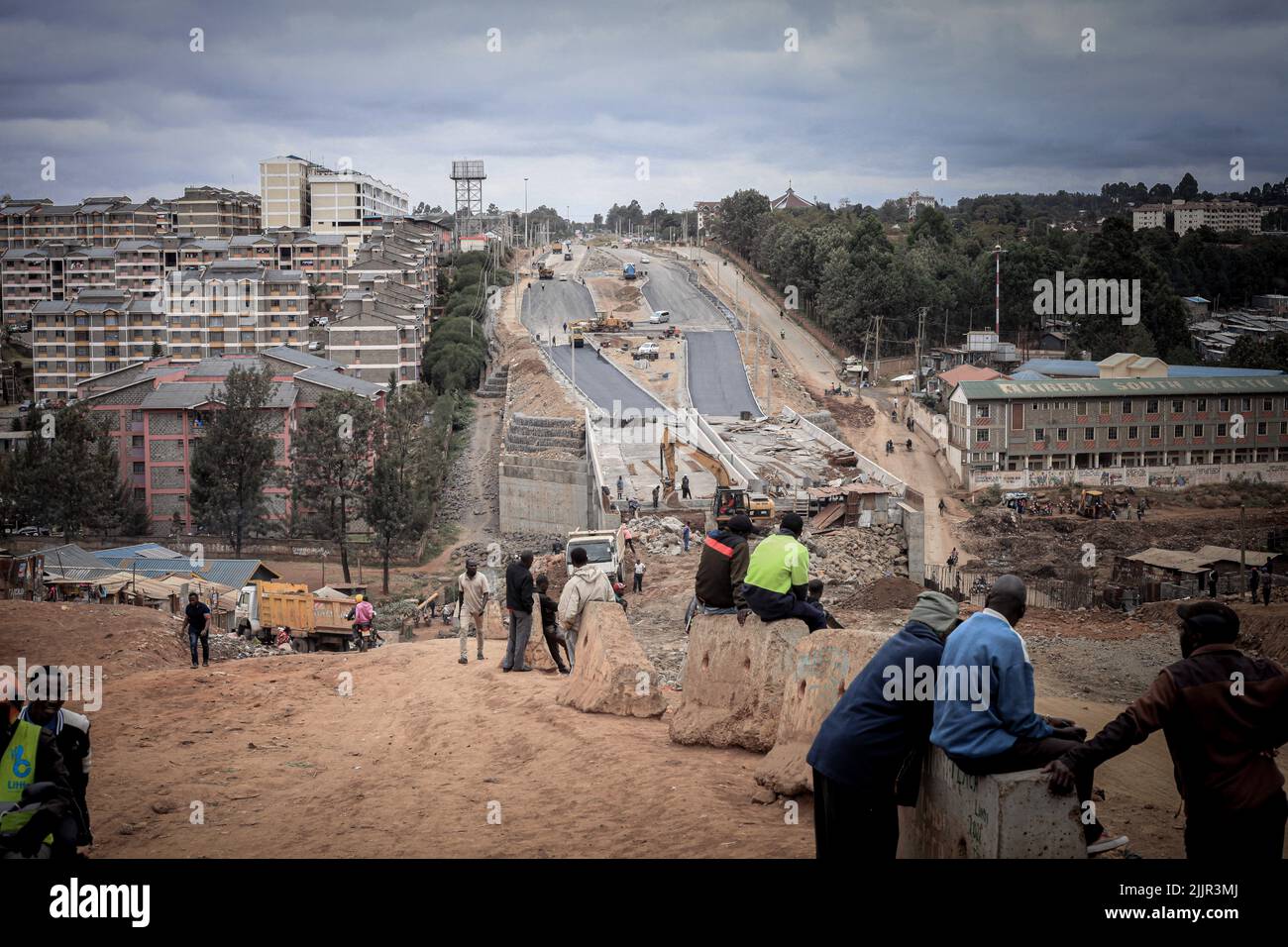 Nairobi, Kenya. 22nd July, 2022. The construction of Kibra -Southern ...