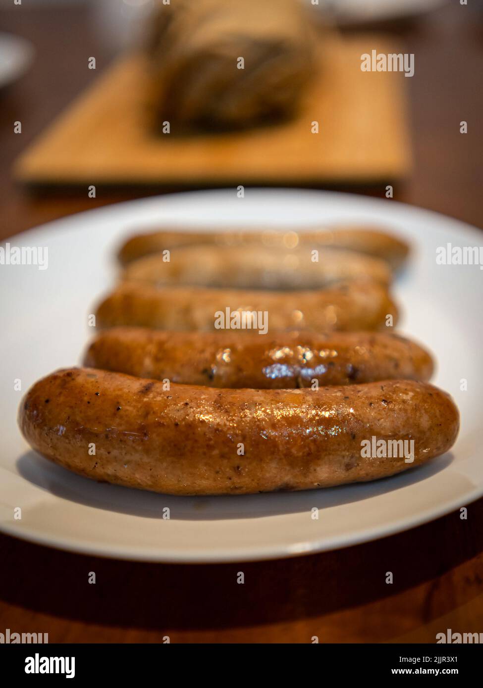 A Hungarian sausages grilled on a charcoal Stock Photo - Alamy