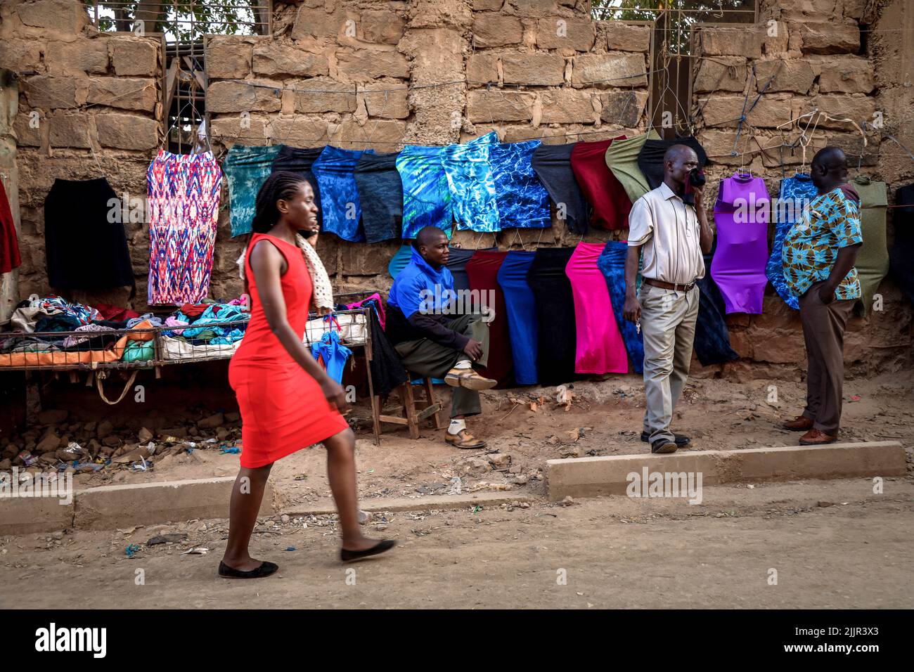 Nairobi man walking street hi-res stock photography and images - Alamy