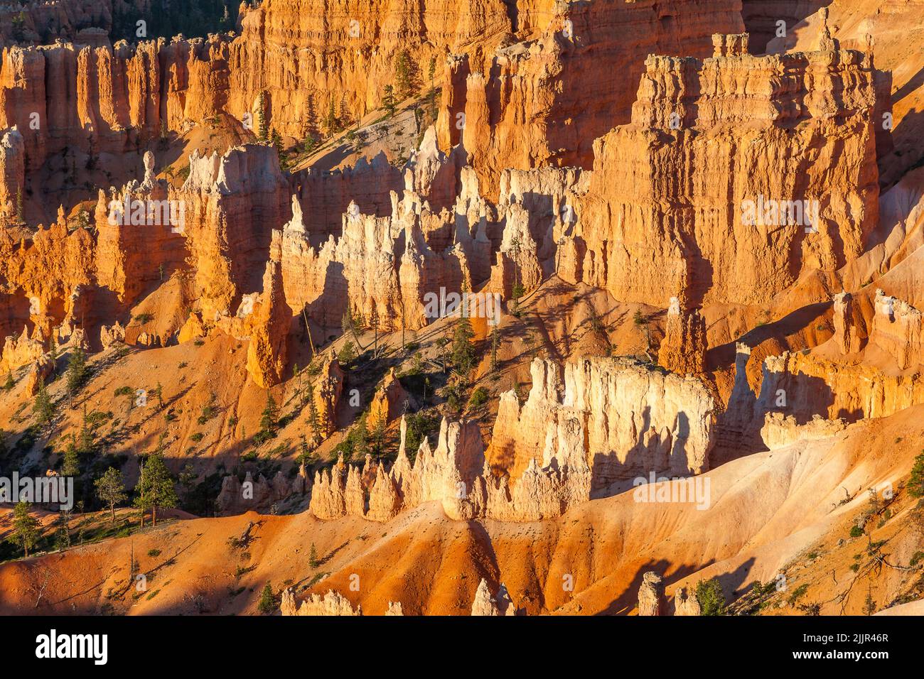 Closer view on some of Bryce Canyons Sandstone formations, Arizona ...