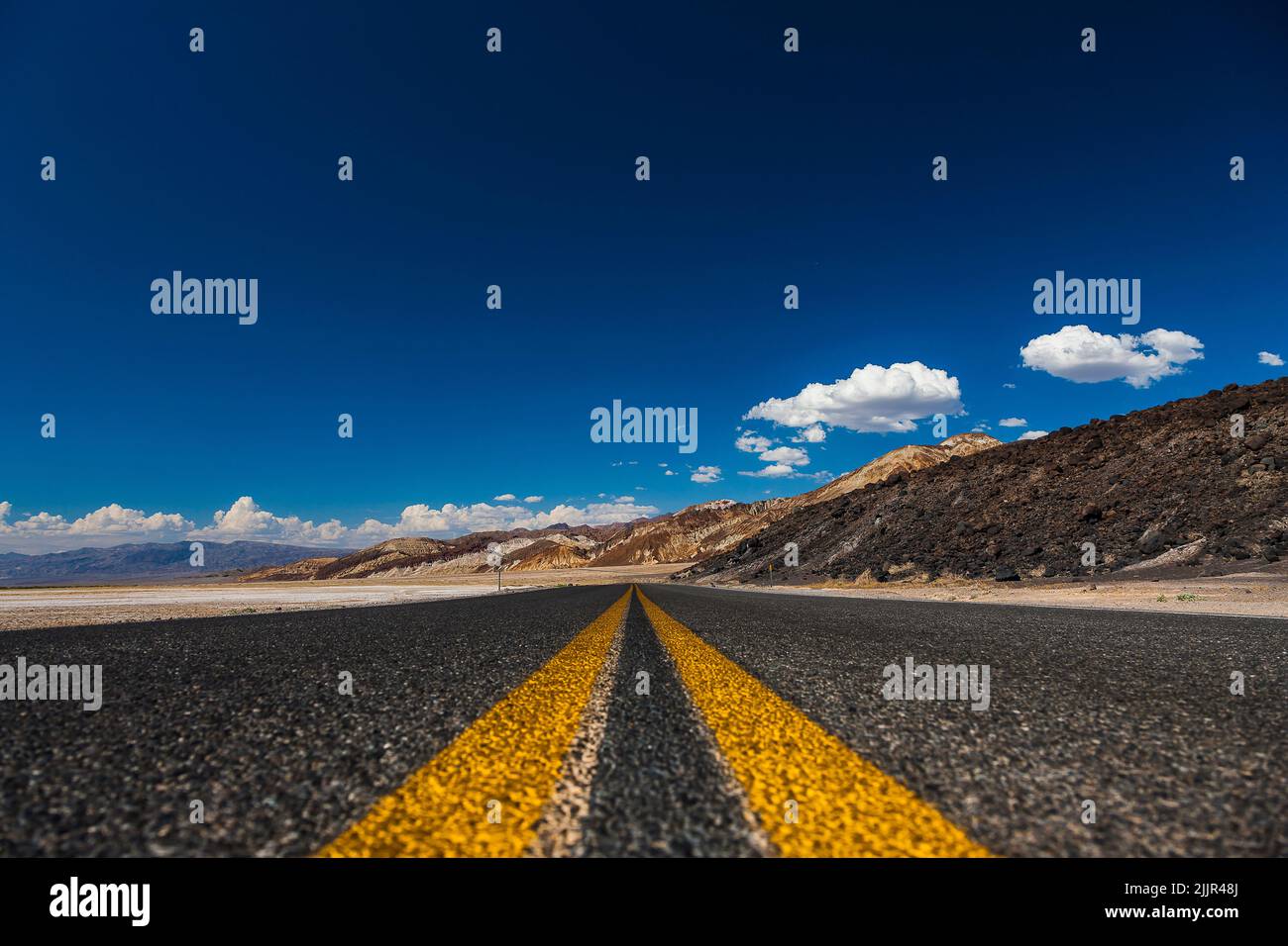 Road through Death Valley, Death Valley National Park, United States of ...