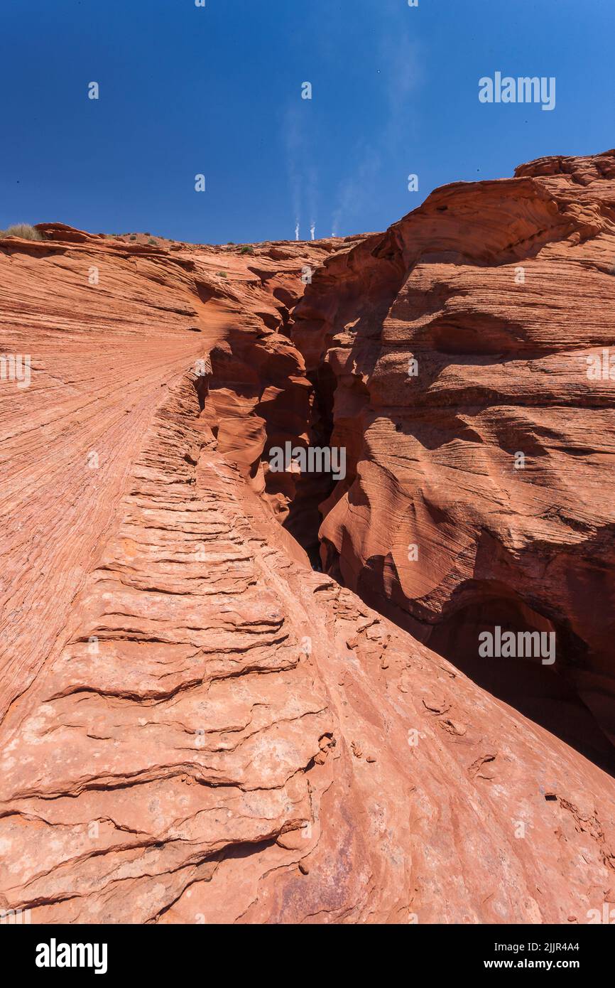 Smoke signs over Antelope Canyon, Arizona, United States of America ...