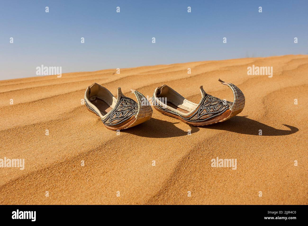 Sindbad's shoes left on a Sand Dune in The Rub Al Khali Desert aka The ...