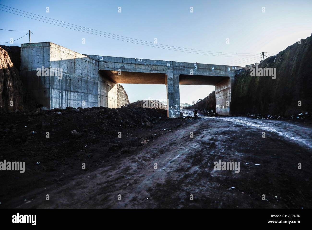 Nairobi, Kenya. 6th May, 2022. A view of Kibra Southern bypass ...