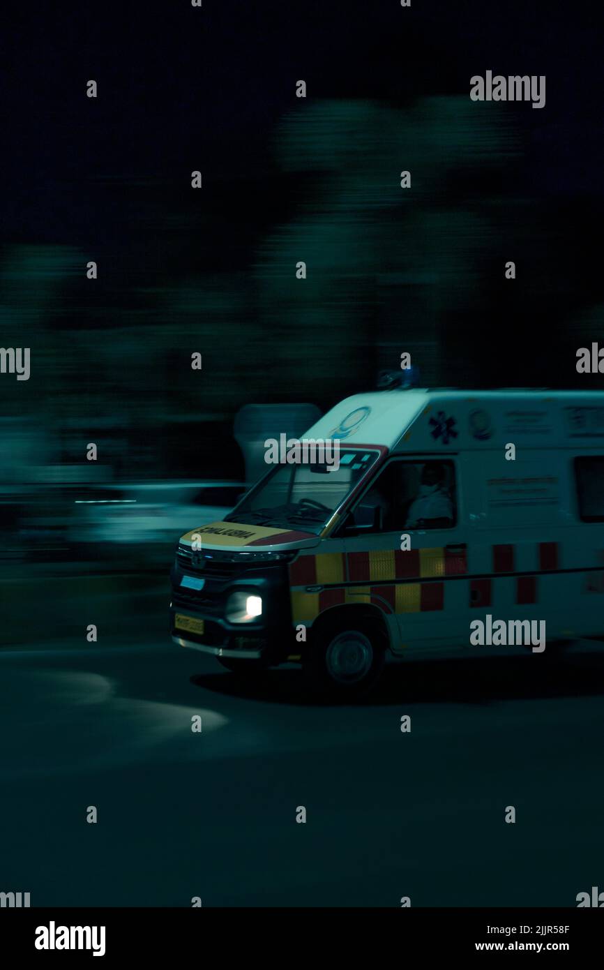 Ambulance night driving hi-res stock photography and images - Alamy