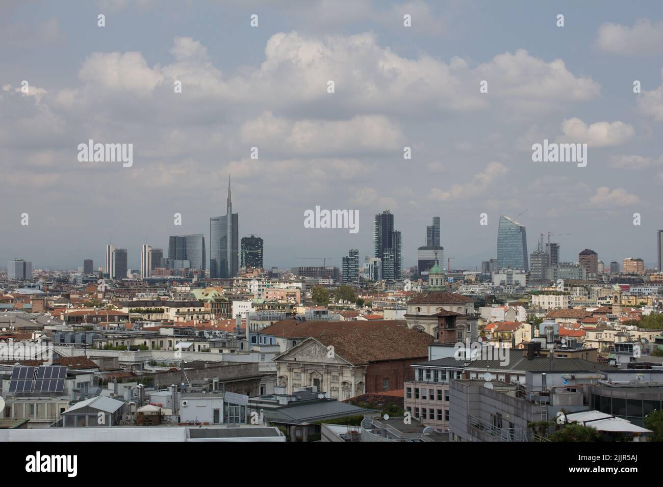 Milan city aerial hi-res stock photography and images - Alamy