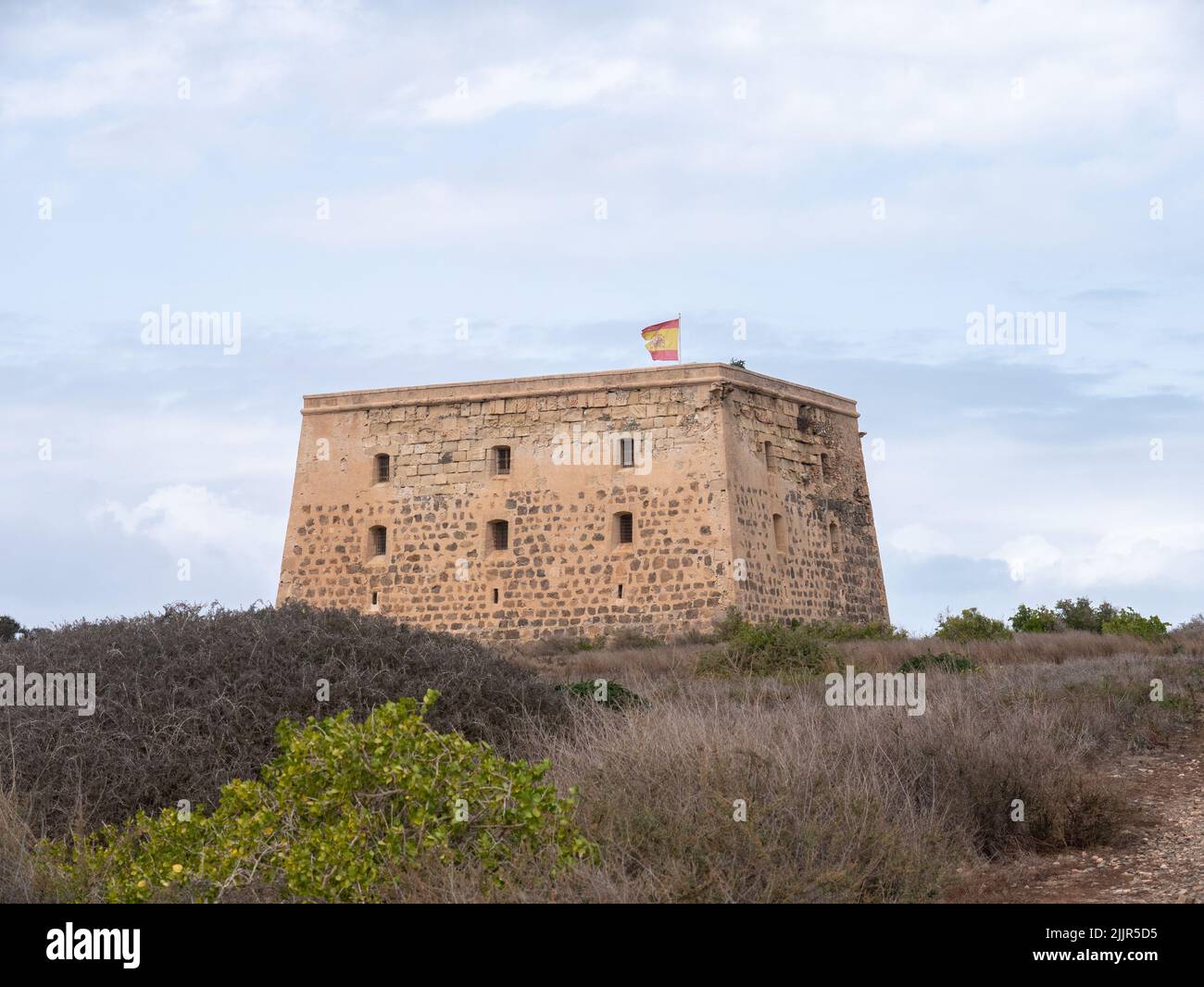 The historic Tabarca Island Fortress in Alicante, Spain Stock Photo - Alamy