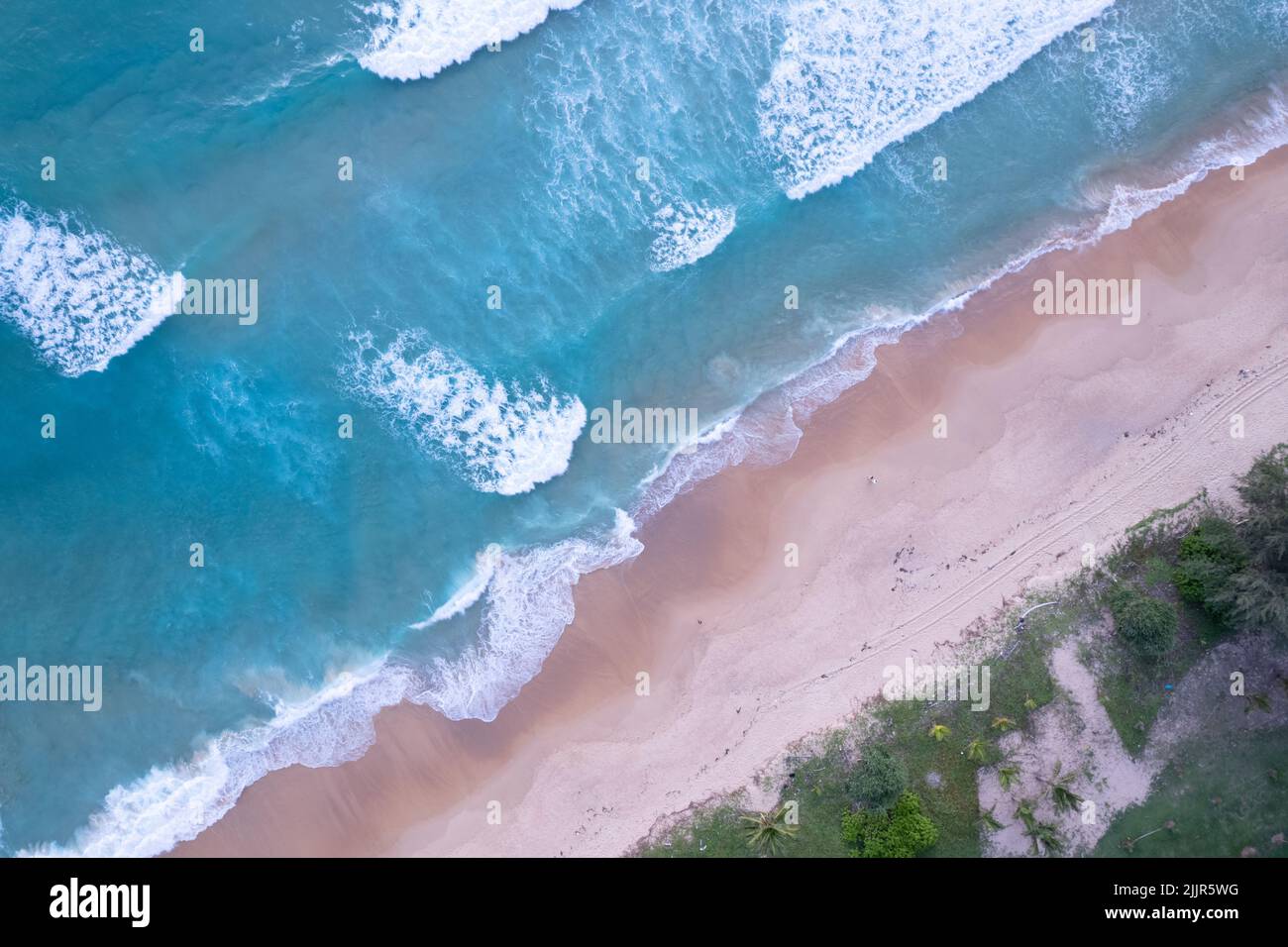 Beach Sand Sea Shore and waves white foamy summer sunny day background ...