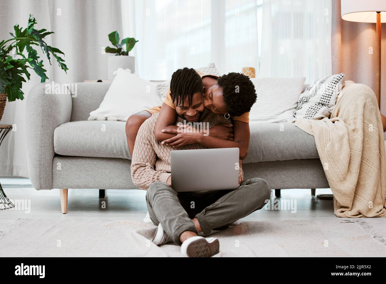 The connection we have is stronger than wifi. a young couple using a ...