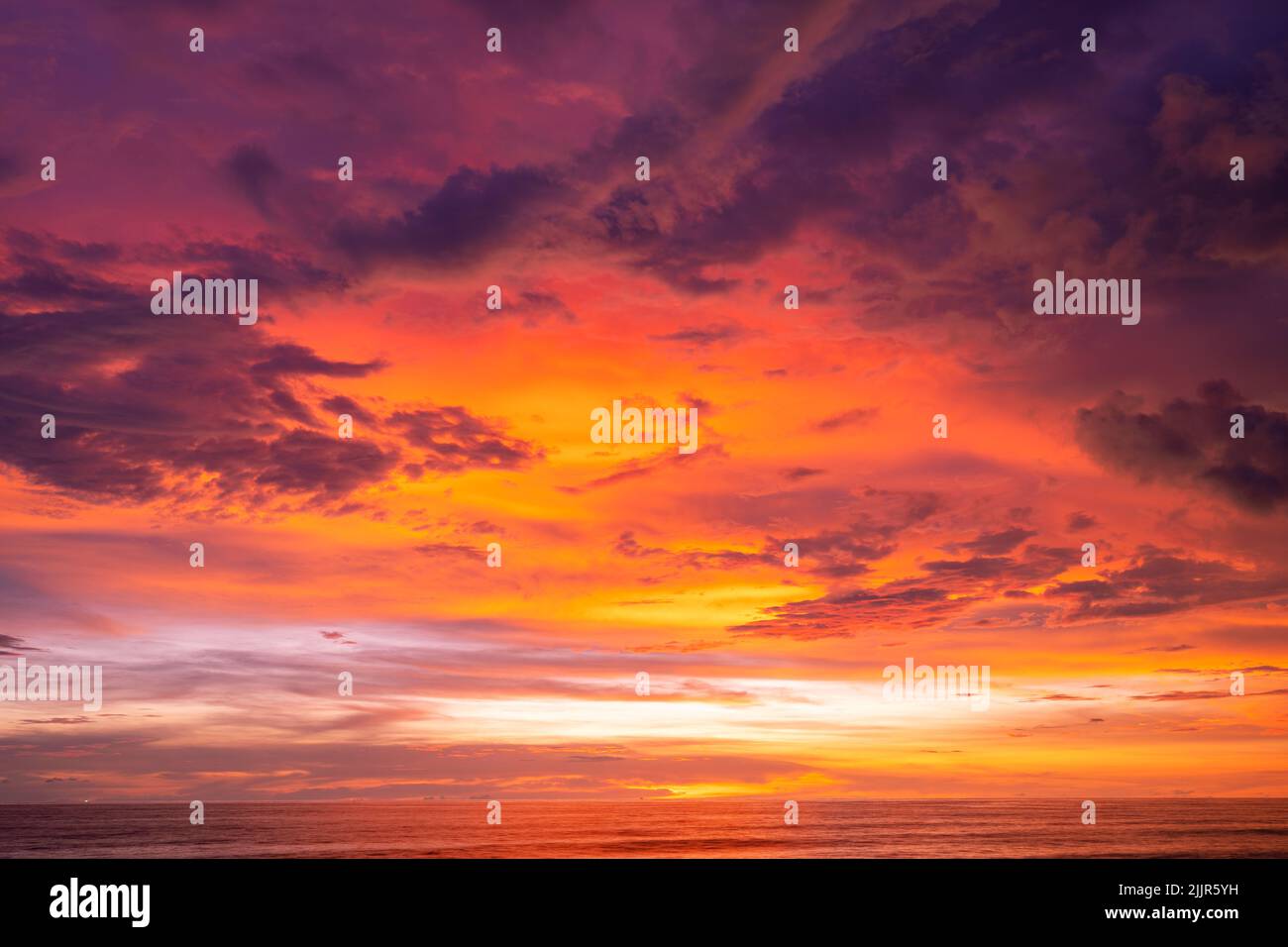 Nature beautiful Light Sunset or sunrise over sea Colorful dramatic ...