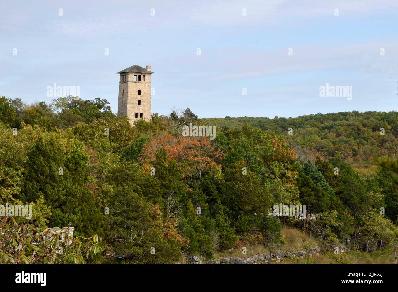 The water tower at HaHa Tonka State Park in Osage Beach, Missouri Stock ...