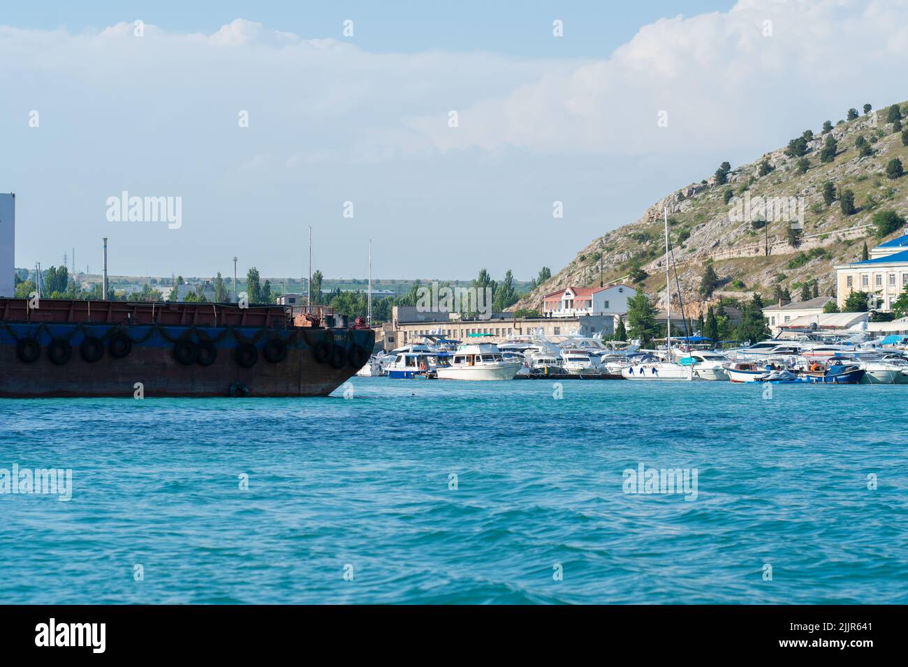 Balaklava crimea sevastopol port russia ship water vessel ...